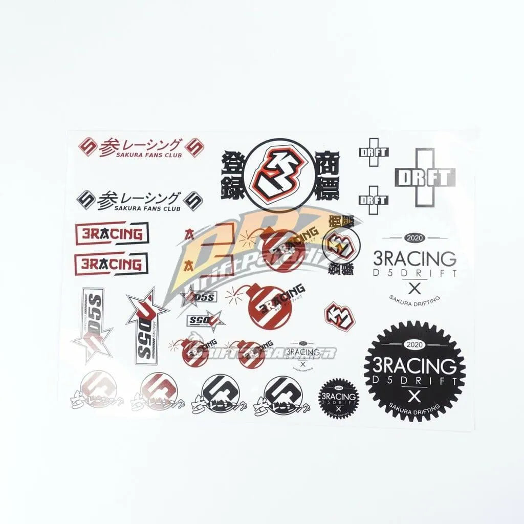 Stickers -2- 3Racing - SAK-D538 – DriftParadiZ